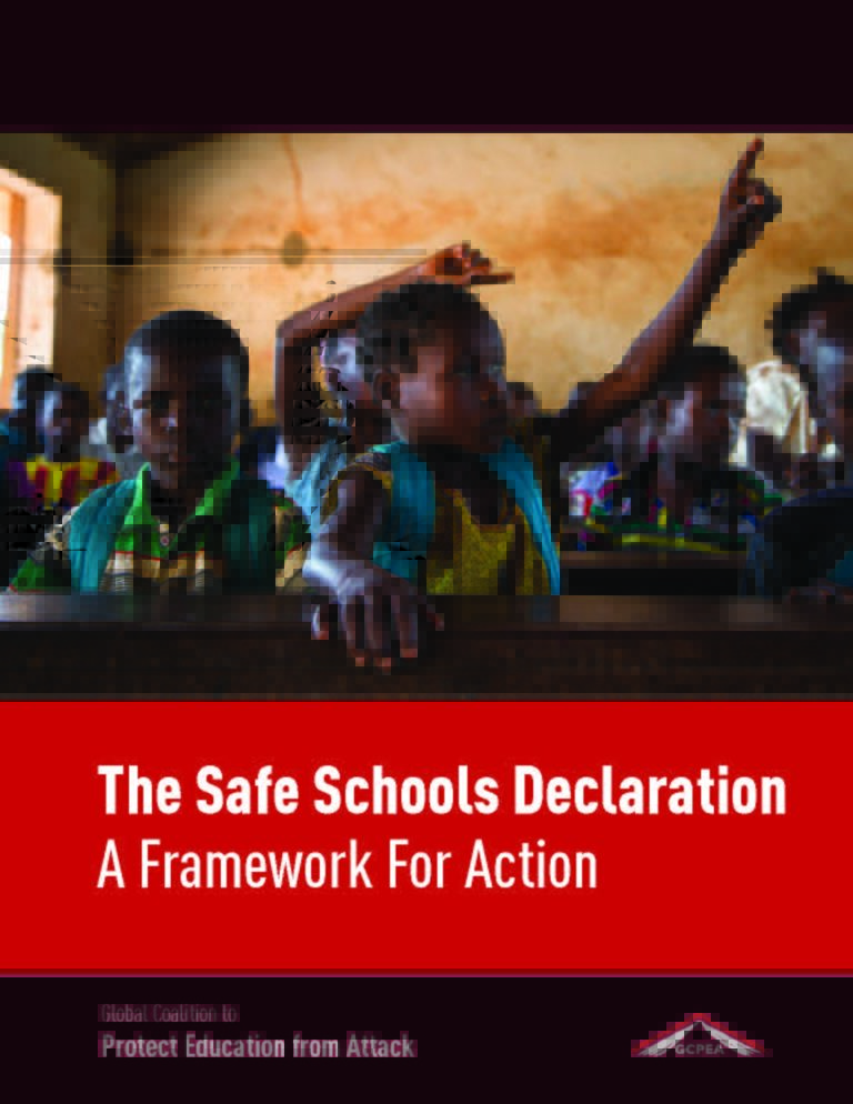 The Safe Schools Declaration: A Framework For Action - Global Coalition to Protect Education ...