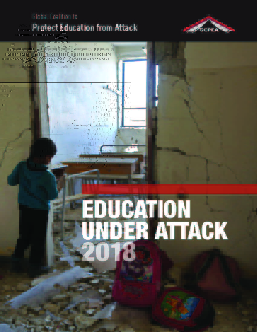 Education Under Attack 2018 - Global Coalition to Protect Education from Attack